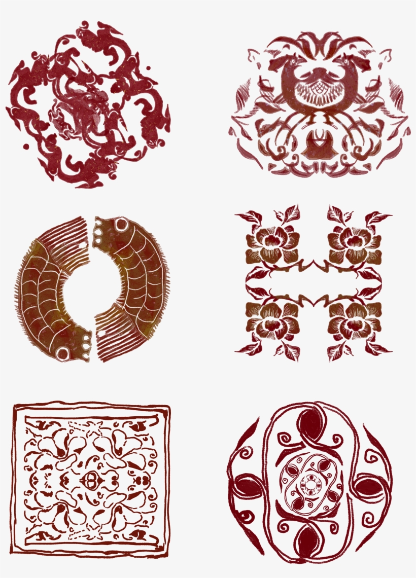 Hand Painted Chinese Style Tradition Pattern Png And PNG Image ...
