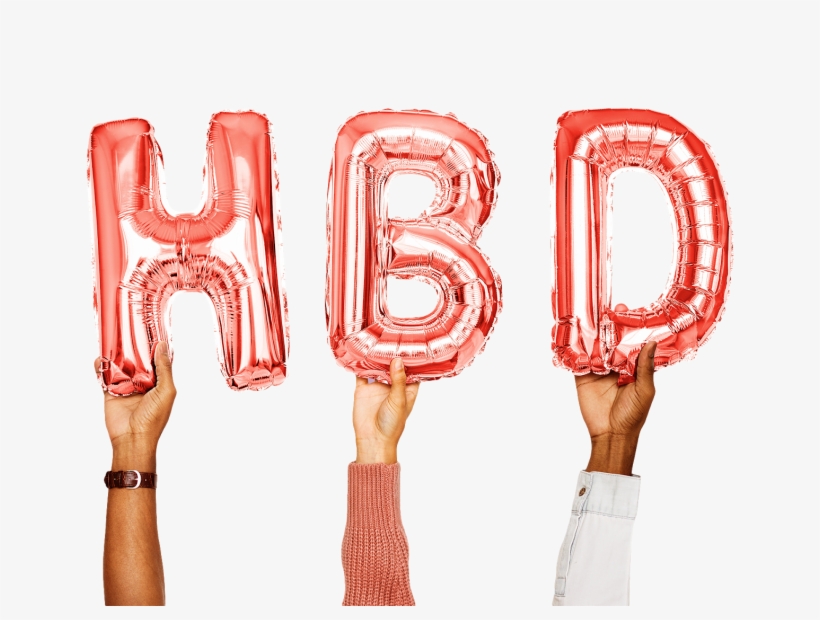 Happy Birthday Text Png, Birthday Text Png, Pngs, Png, - Hbd Globos PNG ...