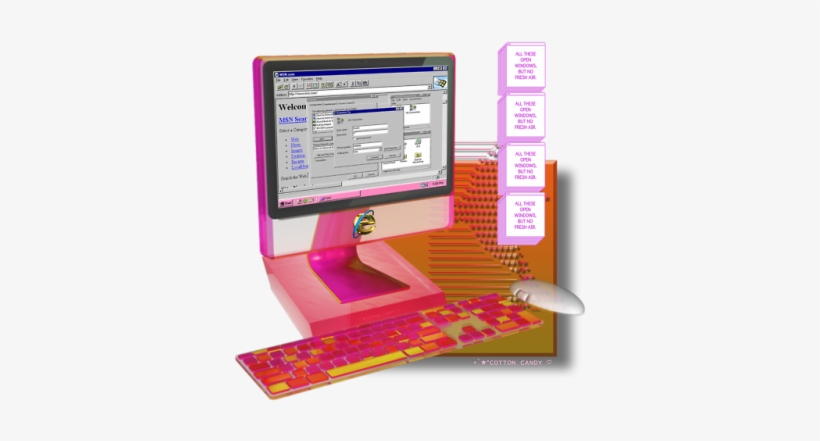 Vaporwave Clipart Computer Png PNG Image | Transparent PNG Free ...