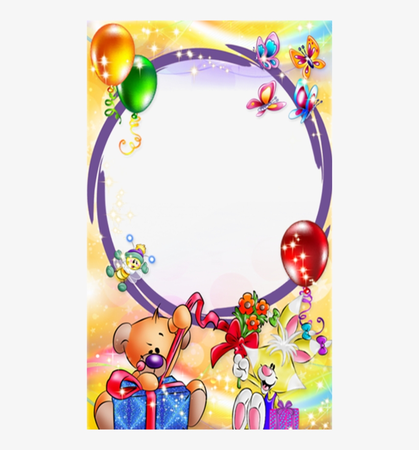 Kids Birthday Photo Frame PNG Image | Transparent PNG Free Download on ...