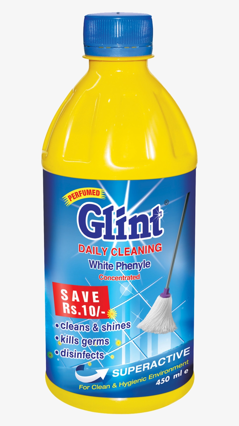 Glint Daily Cleaning White Phenyle - Glint Cleaner PNG Image ...