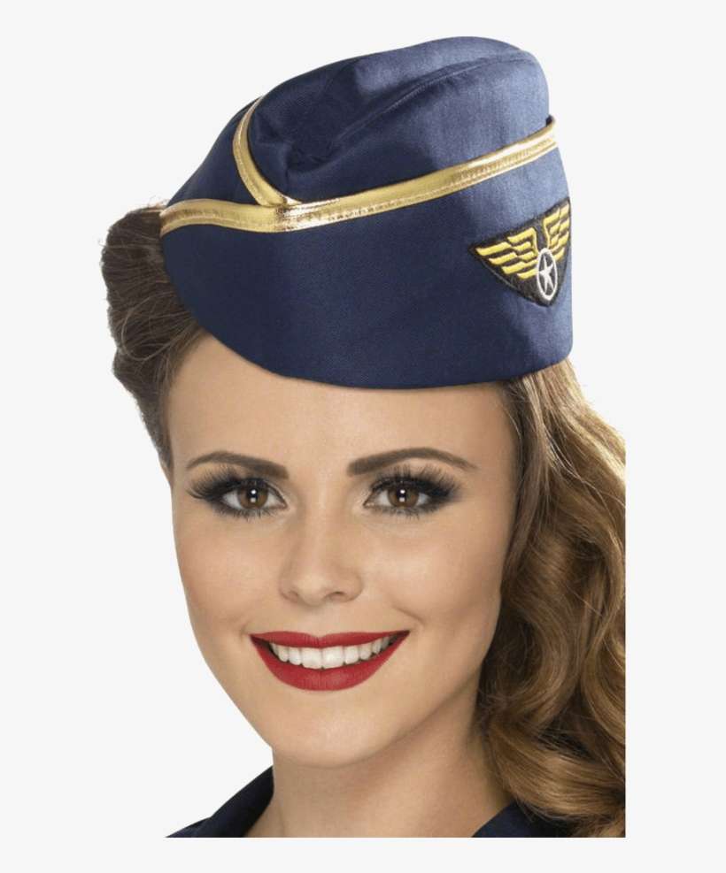 Air Hostess Hat - Cap Of Flight Attendant PNG Image | Transparent PNG ...