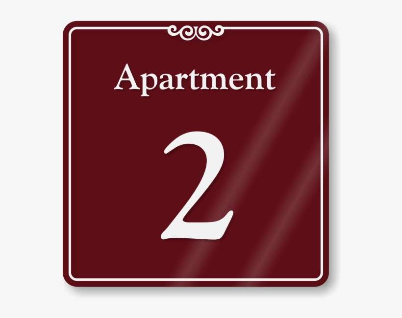 Apartment Number 2 Wall Sign - Do It Best PNG Image | Transparent PNG ...