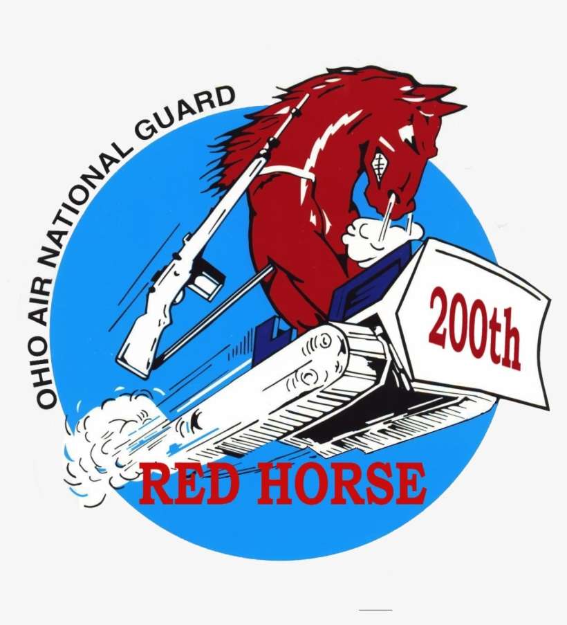 Official 200th Red Horse Logo - Red Horse Squadron Logo PNG Image ...