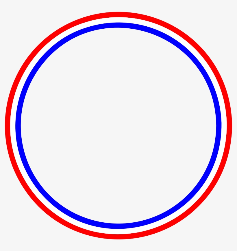 Download Red White Blue Frame - Circle | Transparent PNG Download | SeekPNG
