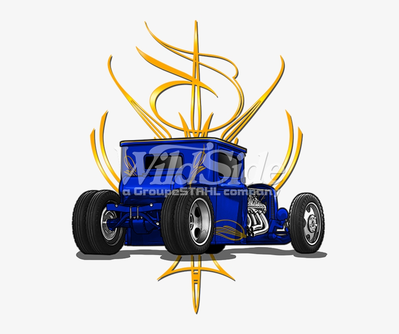 Pinstripe Blue Hot Rod - Custom Car PNG Image | Transparent PNG Free ...