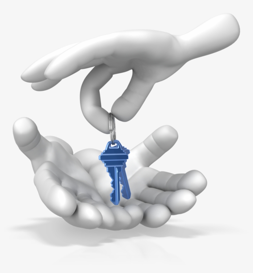 Download Hands Giving Keys - Illustration | Transparent PNG Download ...