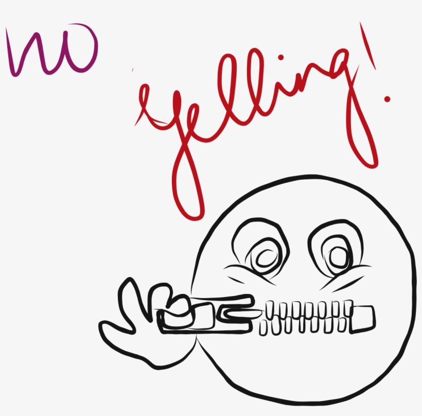 No Yelling Clip Art