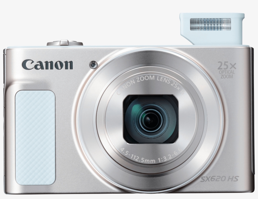 Digital Camera, 20 Mp, 25x Zoom, White Canon 1074c002 - Silver Camera ...