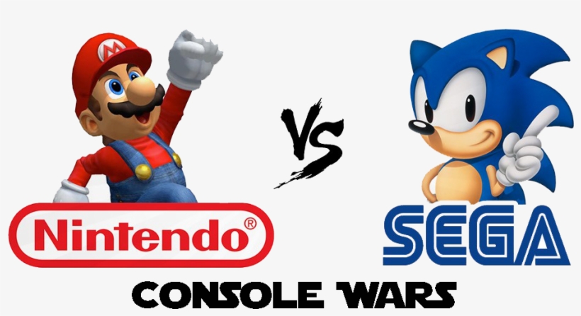 Sega Vs Nintendo, A Guerra Dos Consoles - Nintendo Vs Sega Png PNG ...