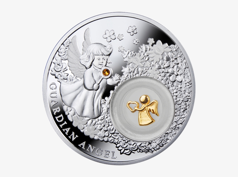 Fine Silver Gold-plated Coin Guardian Angel Mintage - Юбилейна Монета ...