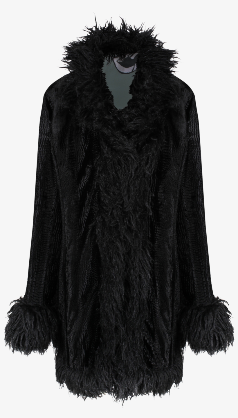 Himalia Coat Black Texture X Iris - Fur Clothing PNG Image ...