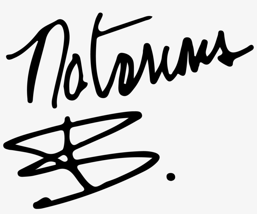 "the Notorious - " - Calligraphy PNG Image | Transparent PNG Free ...