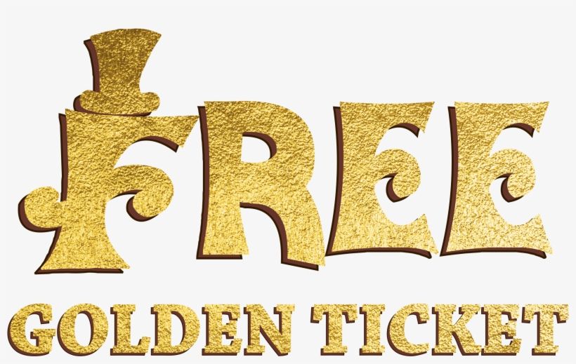 Free Golden Ticket - Gold PNG Image | Transparent PNG Free Download on ...