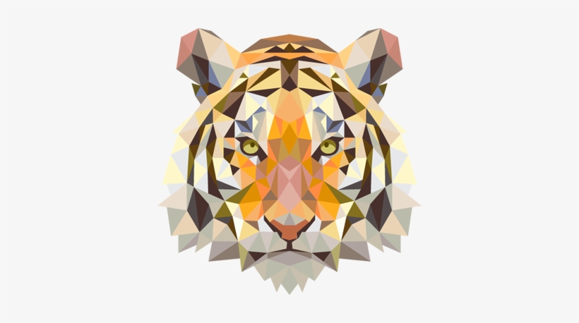 Geometric Tiger Head