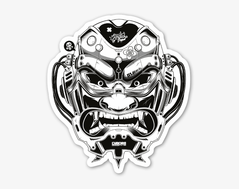 Cyborg Oni Sticker - Cyborg Oni PNG Image | Transparent PNG Free ...