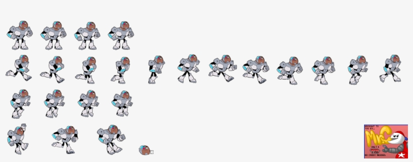 Download Click For Full Sized Image Cyborg - Teen Titans Go Sprite ...