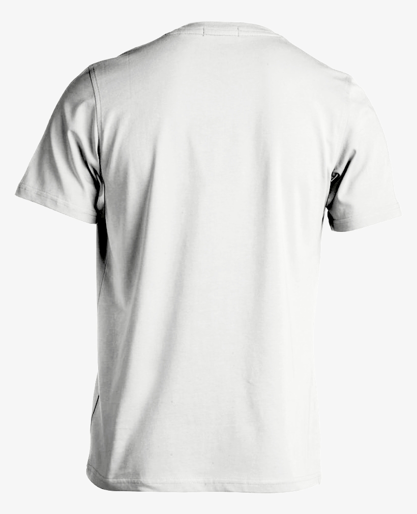 Download Custom Tee Template White Back - Back White T Shirt Template ...