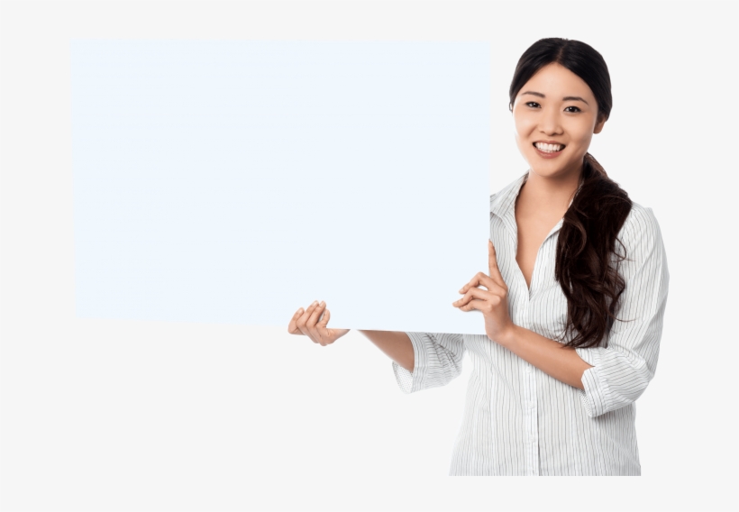 Free Png Girl Holding Banner Png Images Transparent - Girl Holding ...