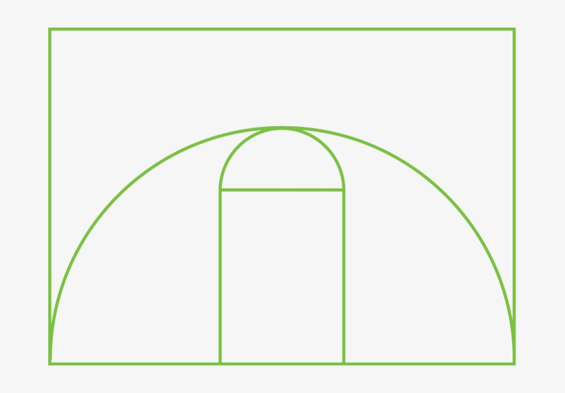 Download Synlawn Sports Half Basketball Court - Circle | Transparent ...