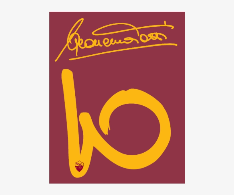 Totti Signature Number 10 Printing - Totti Logos PNG Image ...