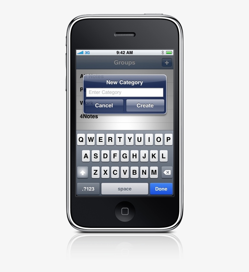 Press Start Releases 4notes - Mobile App Login Screens With Keyboard ...