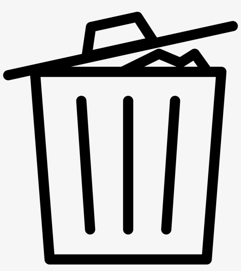 Thin Recycle Bin Delete Garbage Full Comments - Bin Icon Png Free PNG ...