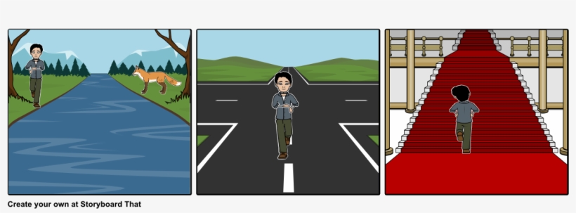 Man Running To Go To The Movies - Cartoon PNG Image | Transparent PNG ...