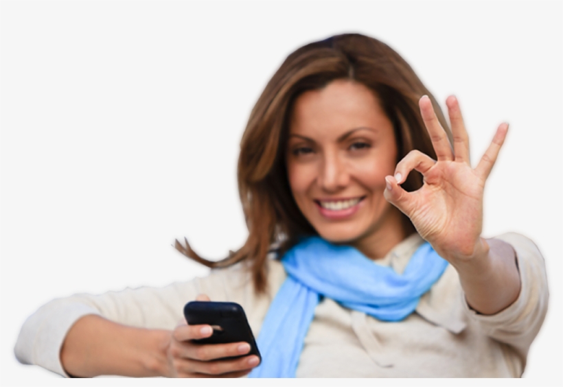 La Manera Mas Chapina De Llamar - Mujer Con Celular Png PNG Image ...