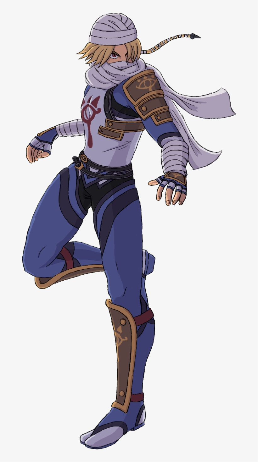 Finished Up That Sketch Of Sheik Also Its Transparent - Cartoon PNG ...