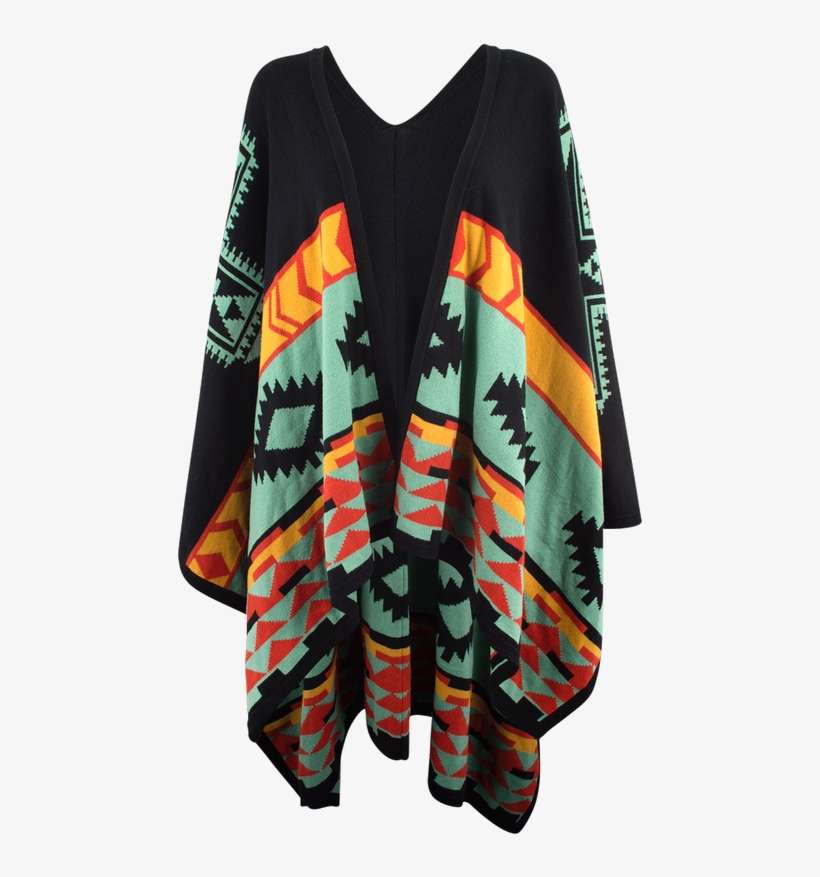 Cowgirl Justice Comanche Sage Poncho Shawl - Cardigan PNG Image ...