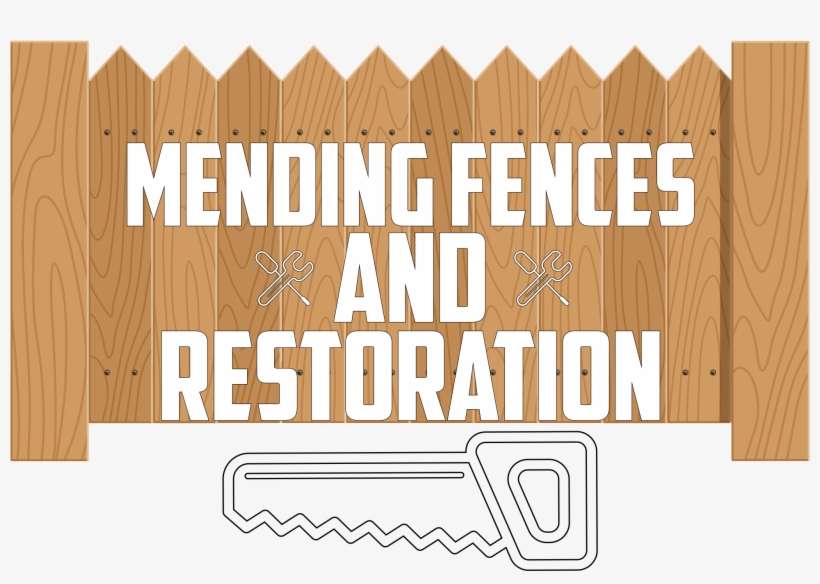Mending Fences And Restoration - Graphic Design PNG Image | Transparent ...