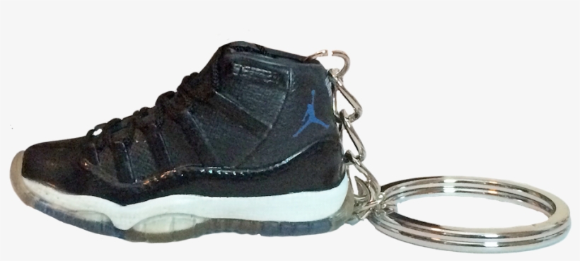 Nike Jordan 11 Xi Black Blue "space Jam" 3d Keychain - Keychain PNG ...