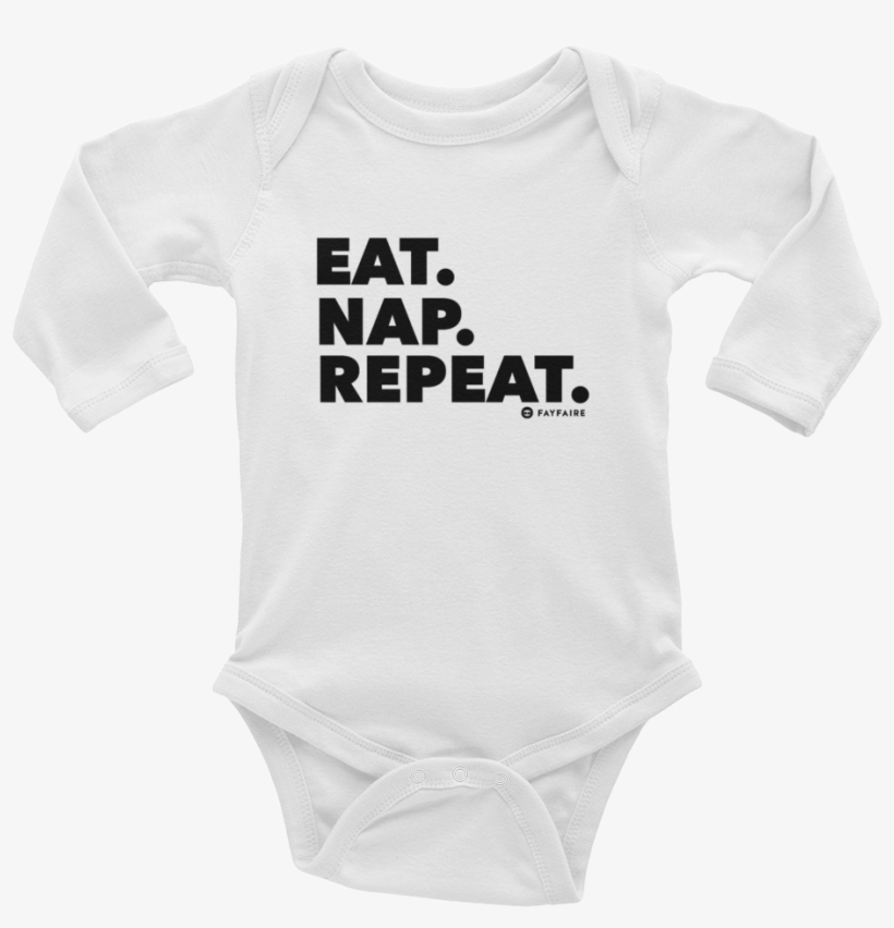 "eat, Nap, Repeat" Funny Baby Onesie - Shot Put PNG Image | Transparent ...