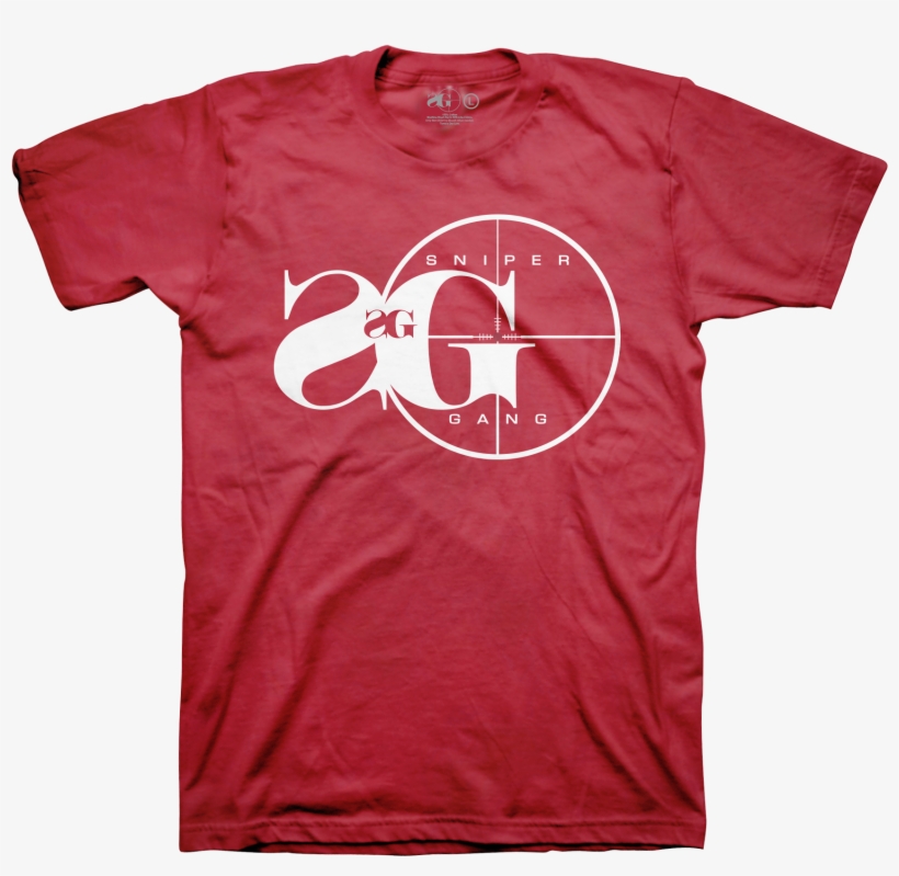 Sniper Gang Logo Red/wht &ndash Apparel - Red Sniper Gang Shirt PNG ...