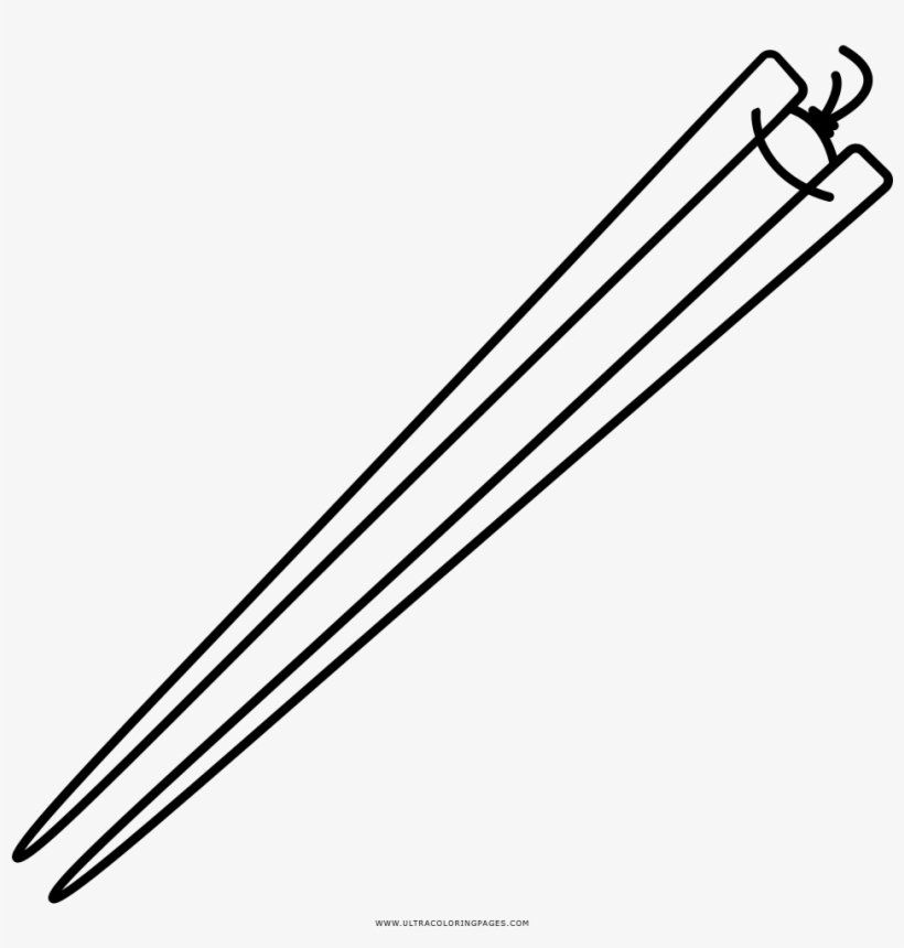 Chopsticks Coloring Page - Line Art PNG Image | Transparent PNG Free ...