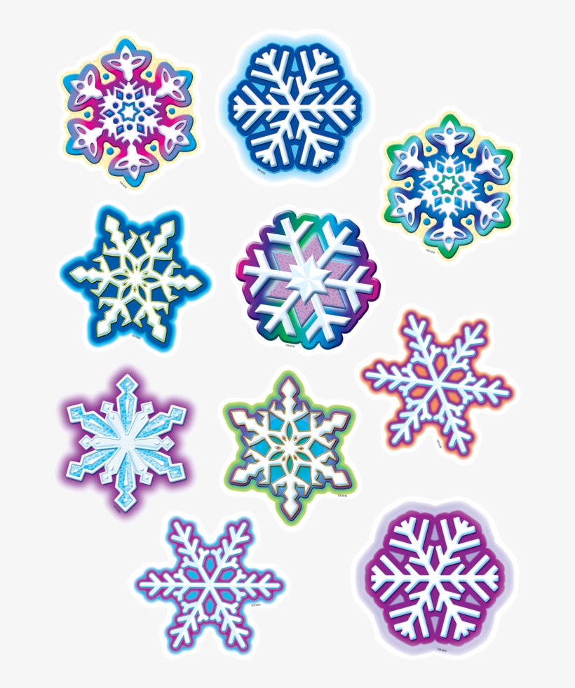 Tcr 5243 Snowflake Cutouts - Bulletin Board Snowflakes PNG Image ...