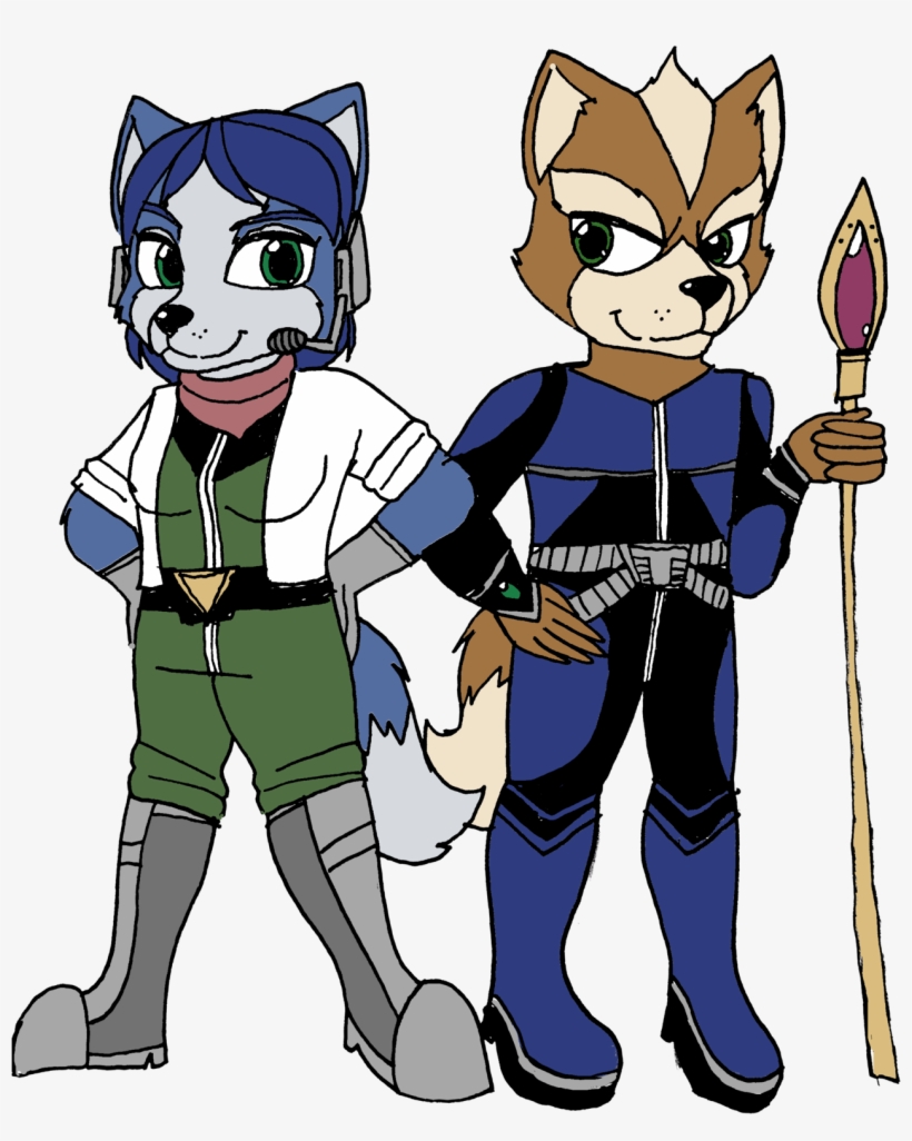 What If Krystal Was The Leader Of The Star Fox Team - Cartoon PNG Image ...