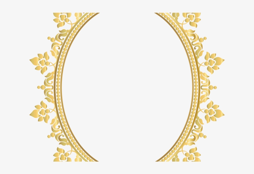 Download Oval Clipart Border Template - Decorative Photo Frames Png ...
