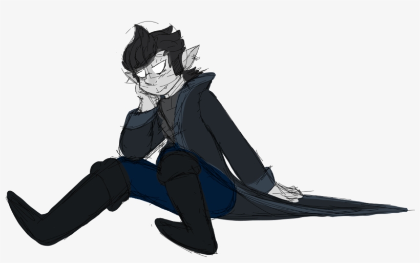 “i Haven't Drawn The Most Cursed Of Boys In A Good - Cartoon PNG Image ...