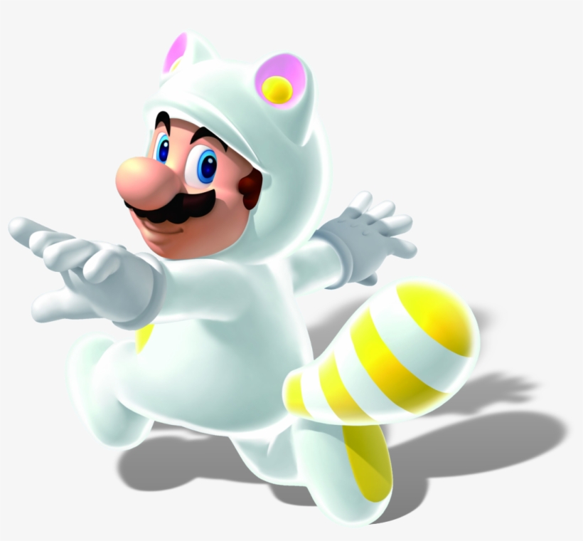 Download This - White Tanooki Mario | Transparent PNG Download | SeekPNG