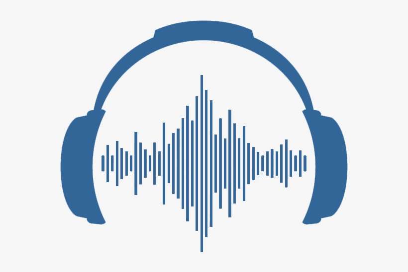 Podcast Afb Blue - Sound Wave With Headphone PNG Image | Transparent ...