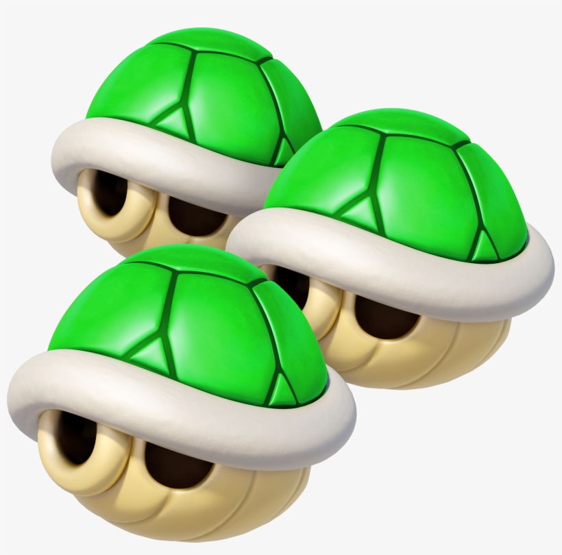 Triple Green Shell - Mario Kart Blue Shell PNG Image | Transparent PNG ...