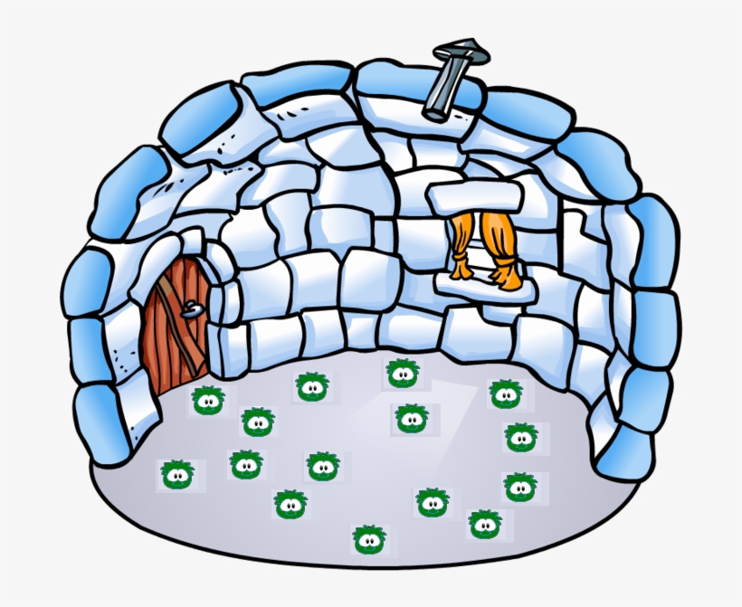 Darkgreenpuffleigloo - Club Penguin Grey Puffle PNG Image | Transparent ...