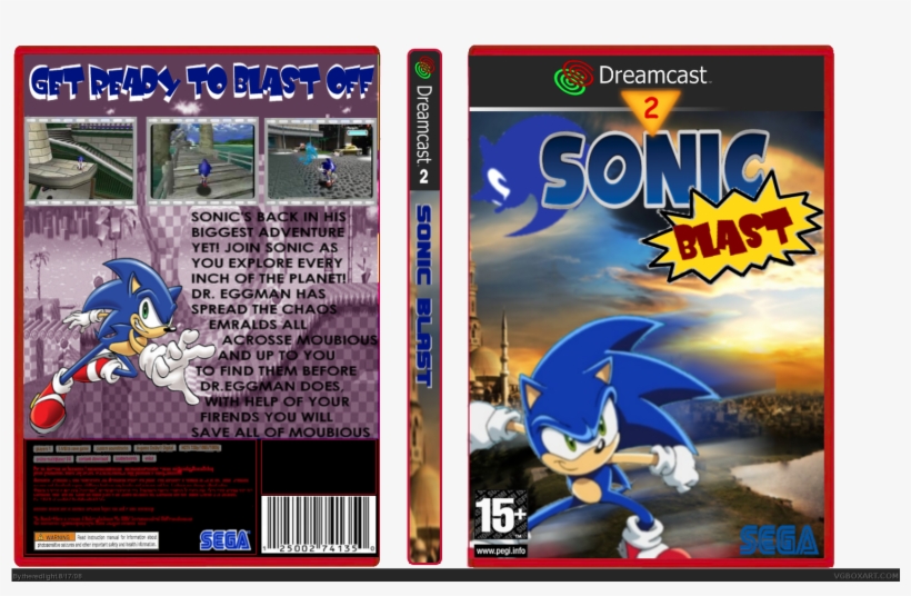 Sonic Blast Box Cover - Cartoon PNG Image | Transparent PNG Free ...