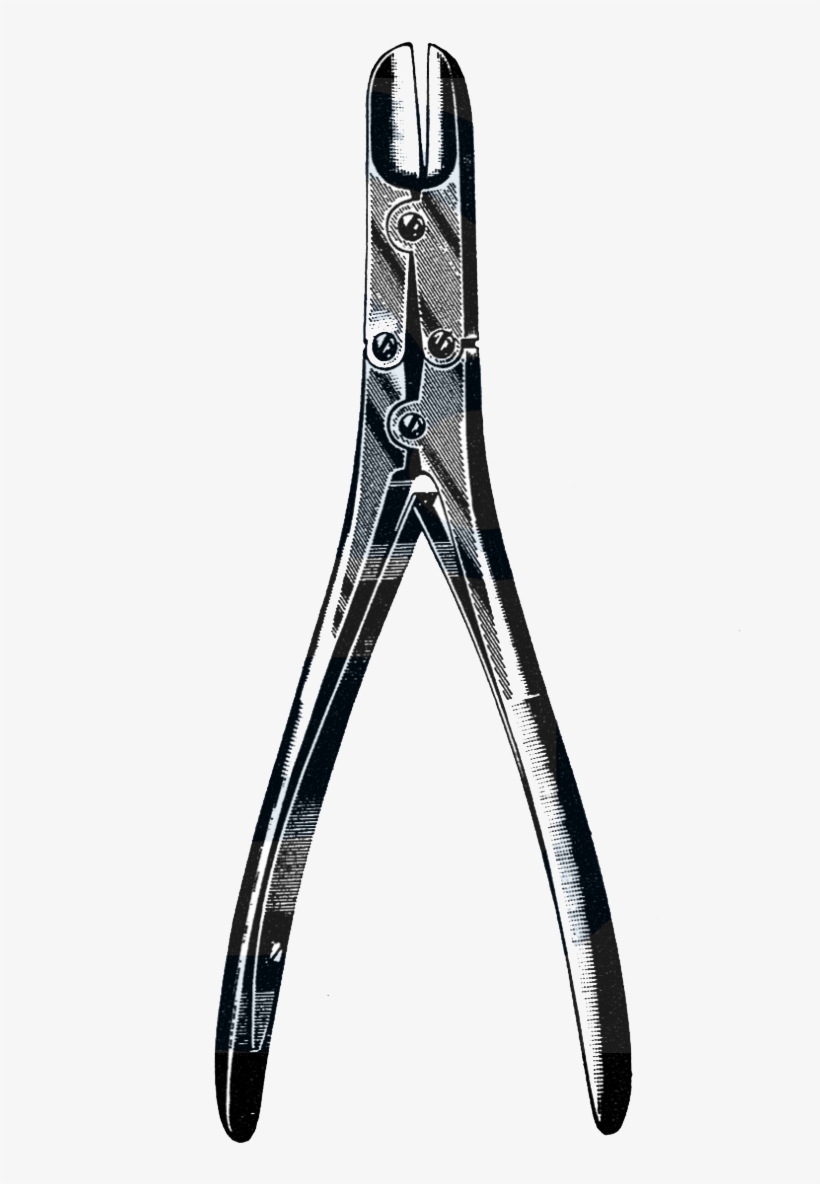 Ruskin-liston Bone Cutting Forceps, Straight 6" - Wire Stripper PNG ...