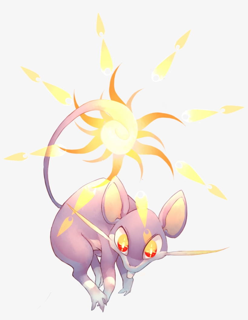 Download #019 Rattata Used Sunny Day And Thunder Wave - Rattata ...