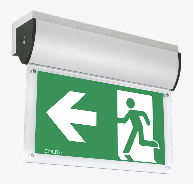 Download Wall Mounted Emergency Exit Sign - Exit Sign | Transparent PNG ...