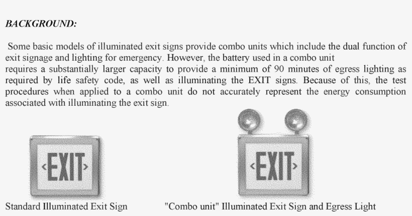 Our Basic Combo Models Are A Combination Of Egress - Exit Sign PNG ...
