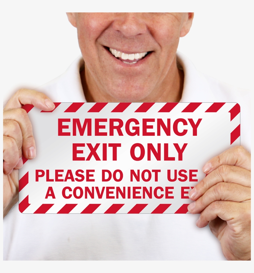 Emergency Exit Only Sign - Do Not Use Emergency Exit PNG Image ...